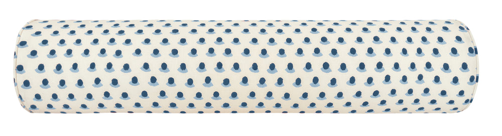 THE BOLSTER :: BERRY HAND BLOCK PRINT // INDIGO & SKY | SCHUMACHER ...
