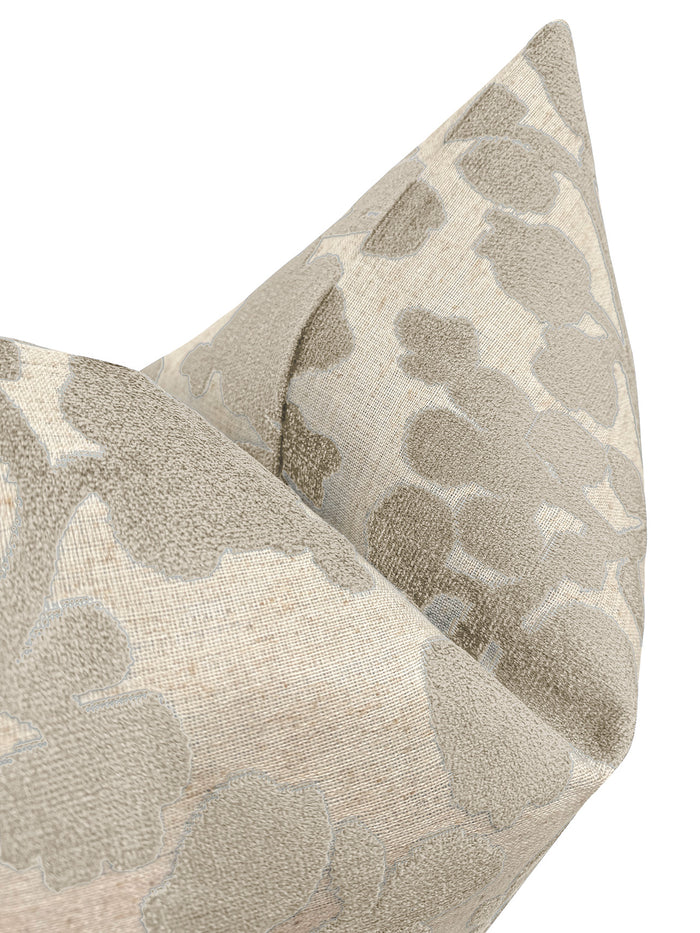 BLOSSOM CUT VELVET // STONE – Little Design Co.