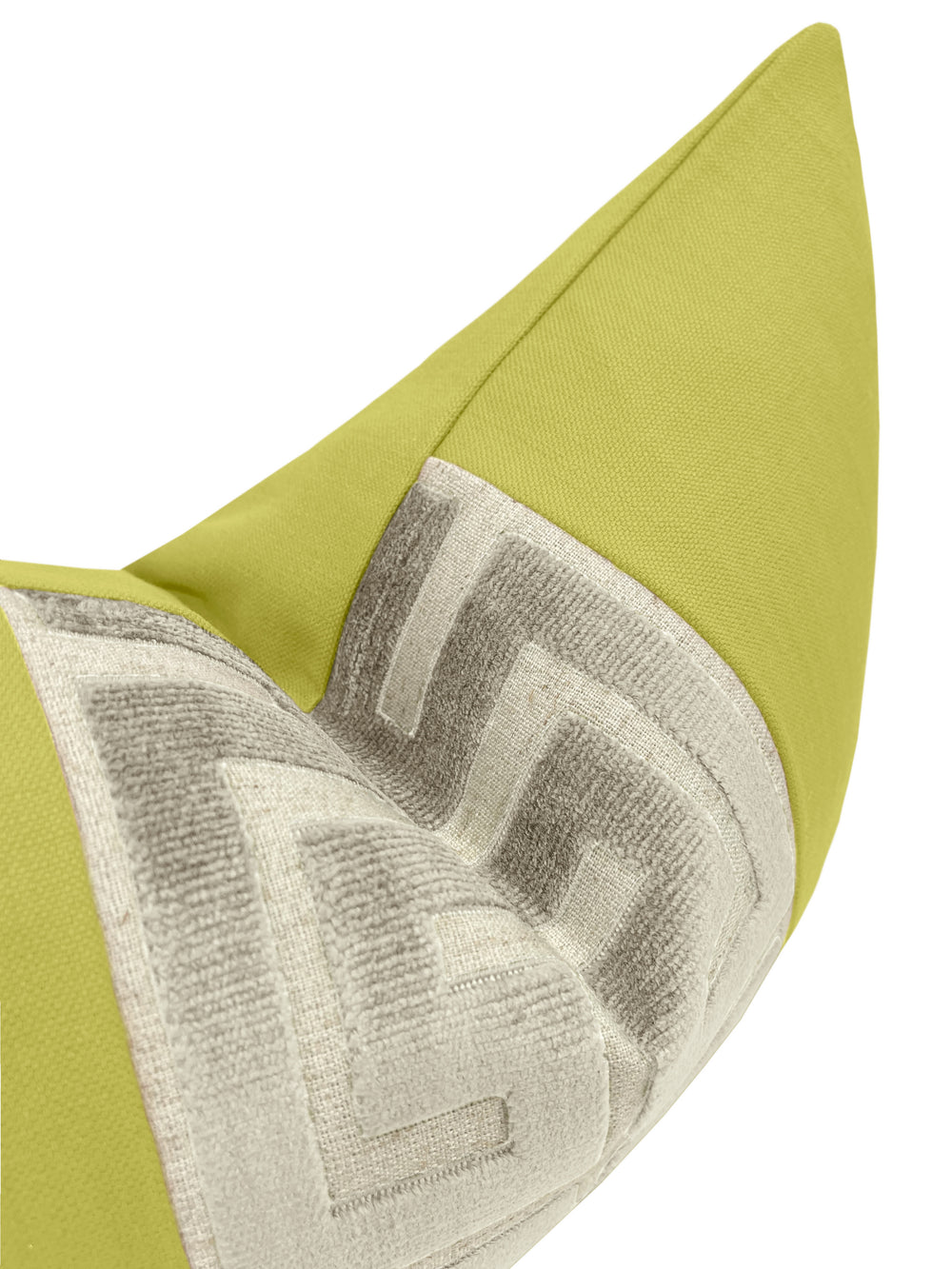 THE LITTLE LUMBAR :: CLASSIC LINEN // CHARTREUSE + CASHMERE GREEK TRIM ...