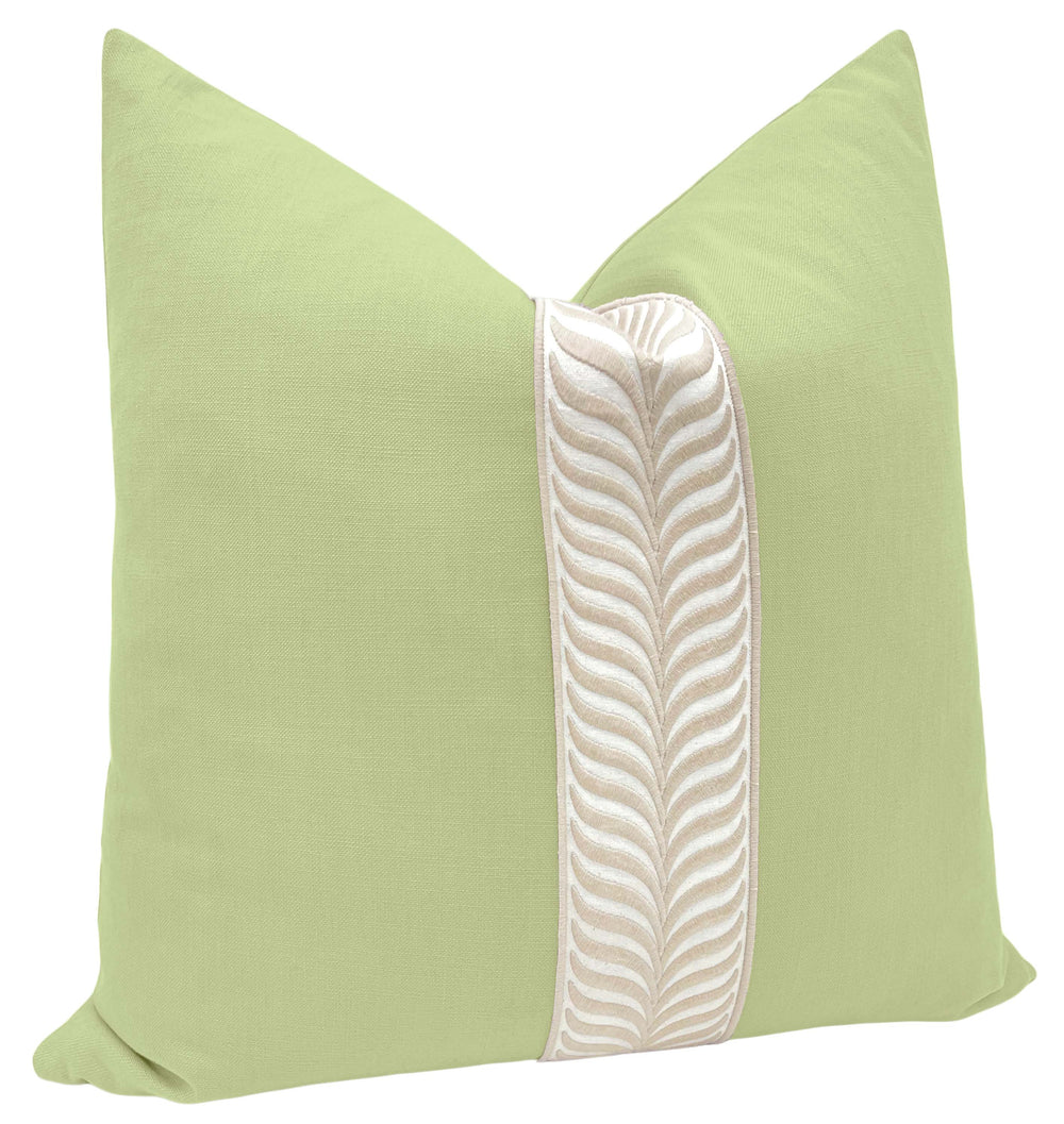 CLASSIC LINEN // CELADON + TRELLIS TRIM // NATURAL – Little Design Co.