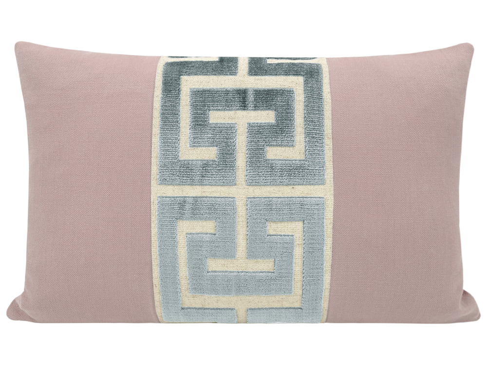 THE LITTLE LUMBAR :: CLASSIC LINEN // LILAC + DELFT GREEK TRIM – Little ...