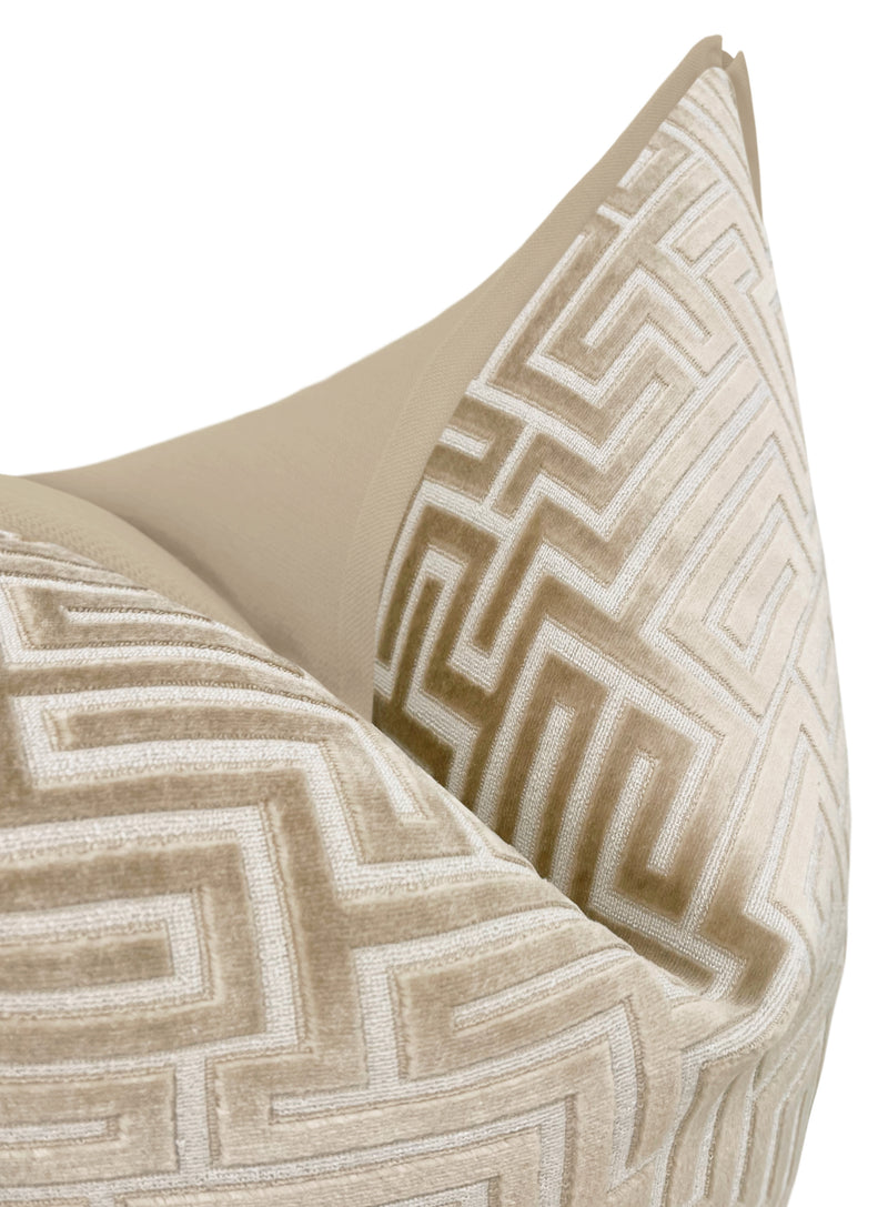 LABYRINTH CUT VELVET // CHAMPAGNE | LDC – Little Design Co.