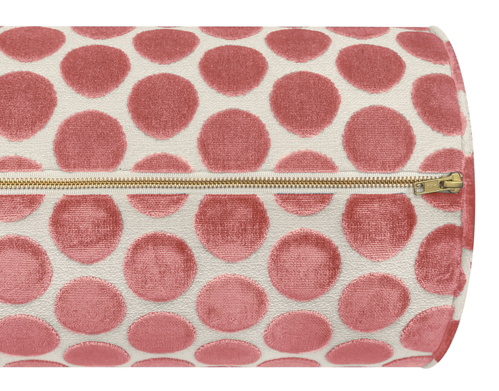 THE BOLSTER :: LUNA CUT VELVET // CARNATION – Little Design Co.