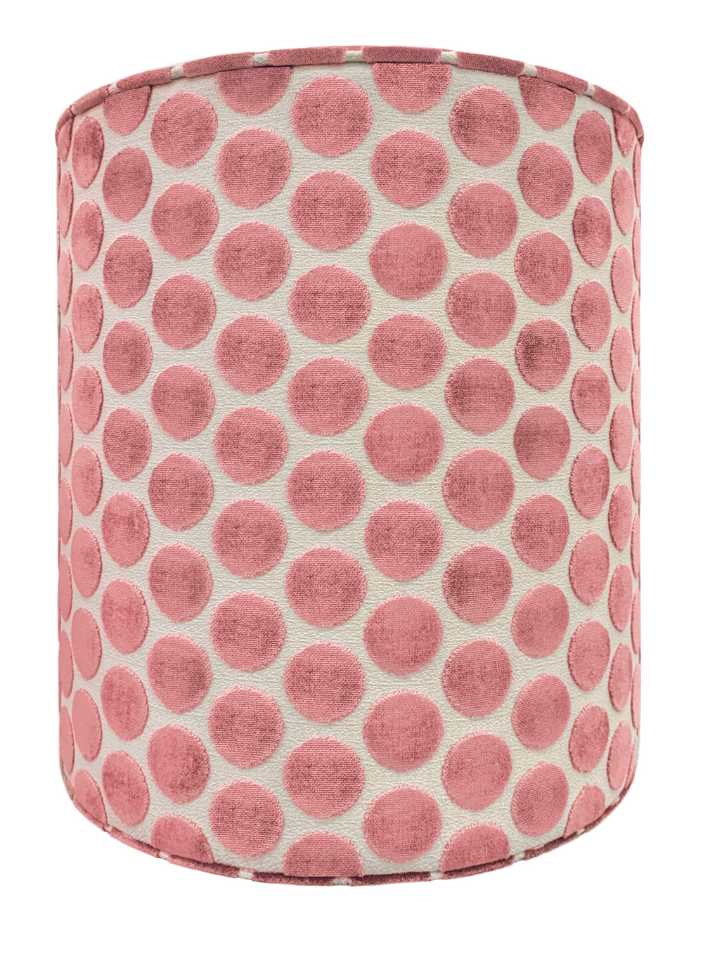 THE TIGHT ROUND OTTOMAN :: LUNA CUT VELVET // CARNATION – Little Design Co.