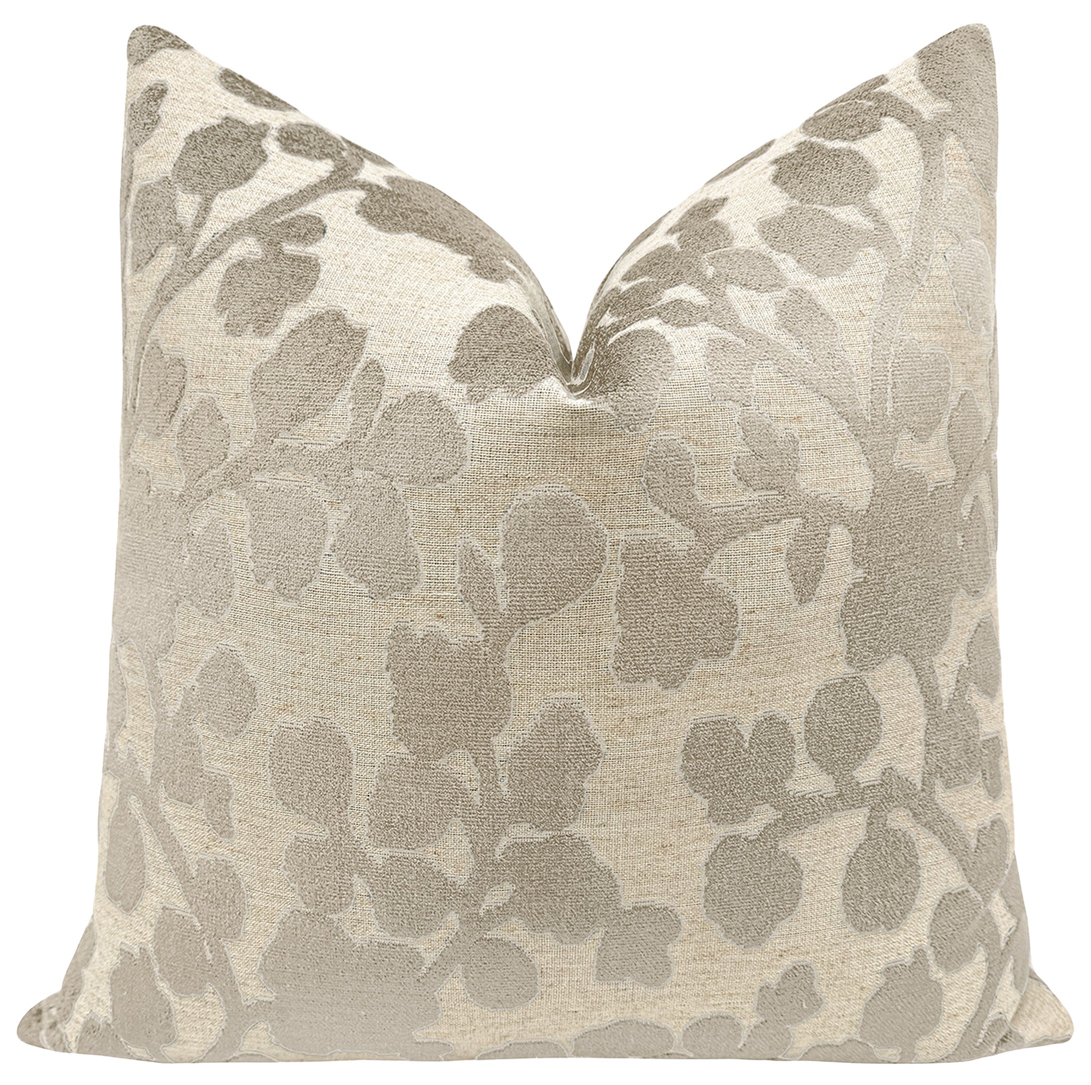 BLOSSOM CUT VELVET // STONE – Little Design Co.