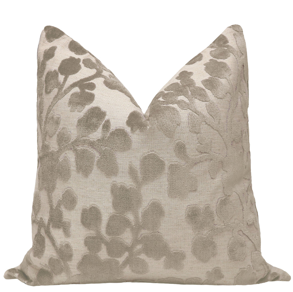 BLOSSOM CUT VELVET // STONE – Little Design Co.
