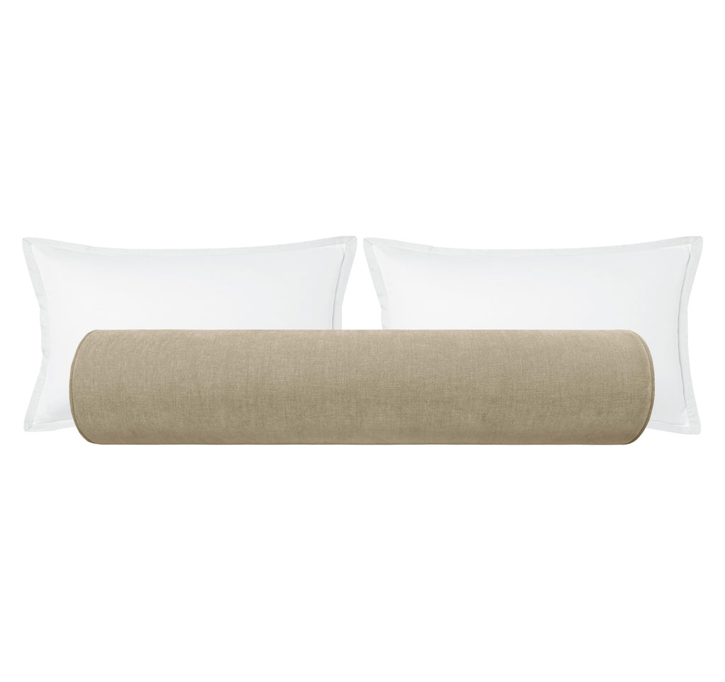 THE BOLSTER :: SIGNATURE CHENILLE // STONE – Little Design Co.