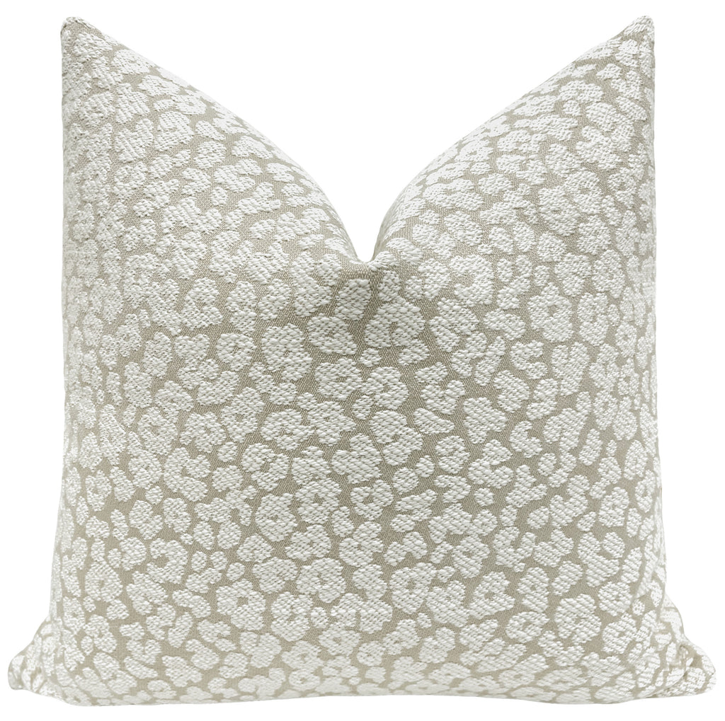 LEOPARD CHENILLE // STONE – Little Design Co.