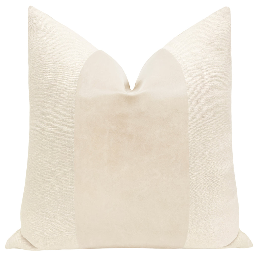 PANEL :: FAUX LEATHER // ALABASTER – Little Design Co.