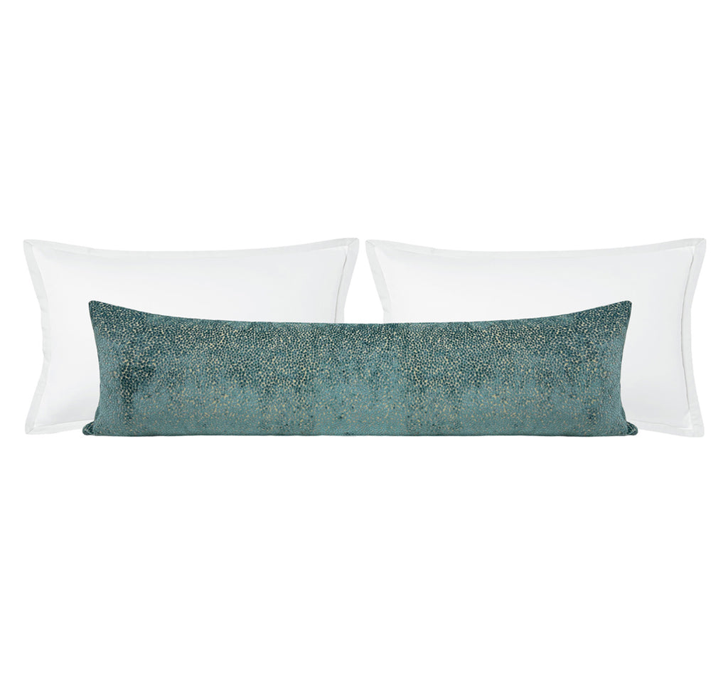 THE XL LUMBAR :: COSMO CUT VELVET // AEGEAN – Little Design Co.