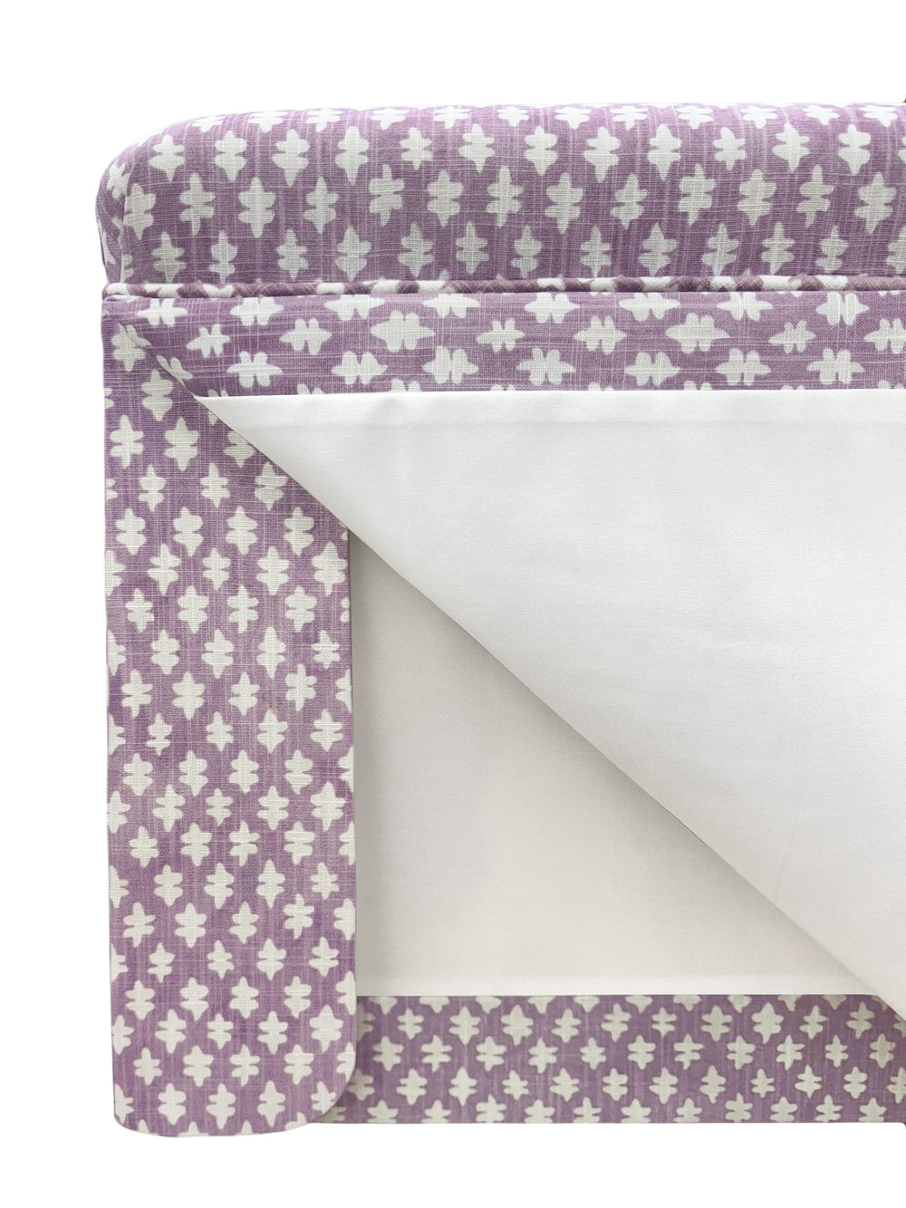 THE SKIRTED OTTOMAN :: TILLY PRINT // LAVENDER – Little Design Co.