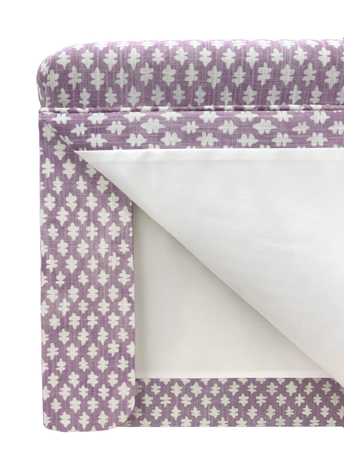 THE SKIRTED OTTOMAN :: TILLY PRINT // LAVENDER – Little Design Co.