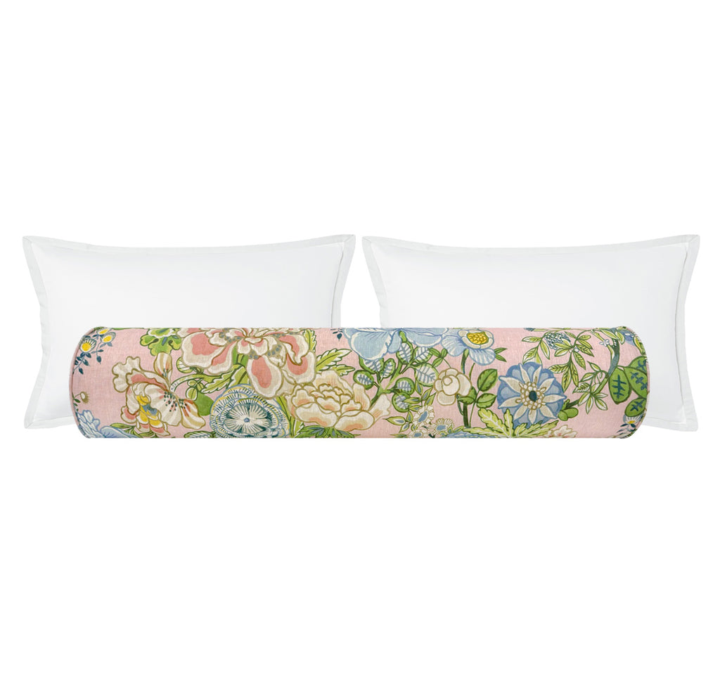THE BOLSTER :: PEONY GARDEN // BLUSH | THIBAUT – Little Design Co.