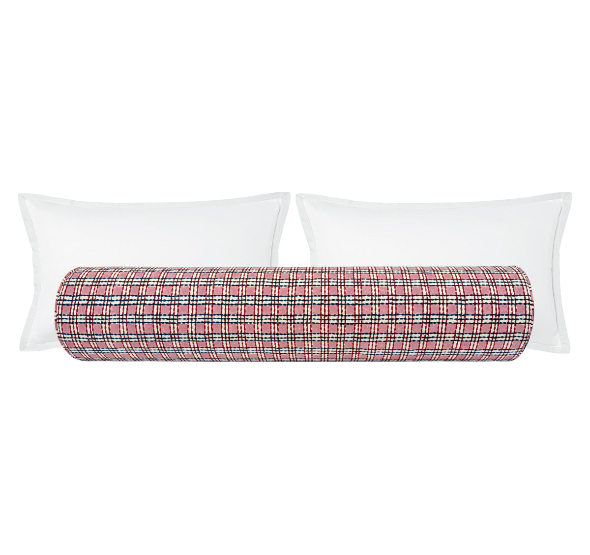 THE BOLSTER :: TRELLIS HAND BLOCK PRINT // ROSE & MIDNIGHT | SCHUMACHE ...