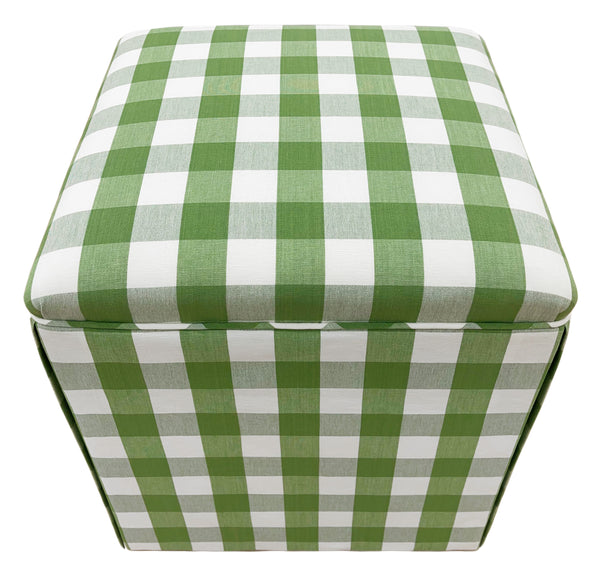 THE SKIRTED OTTOMAN :: CHARLESTON CHECK – Little Design Co.