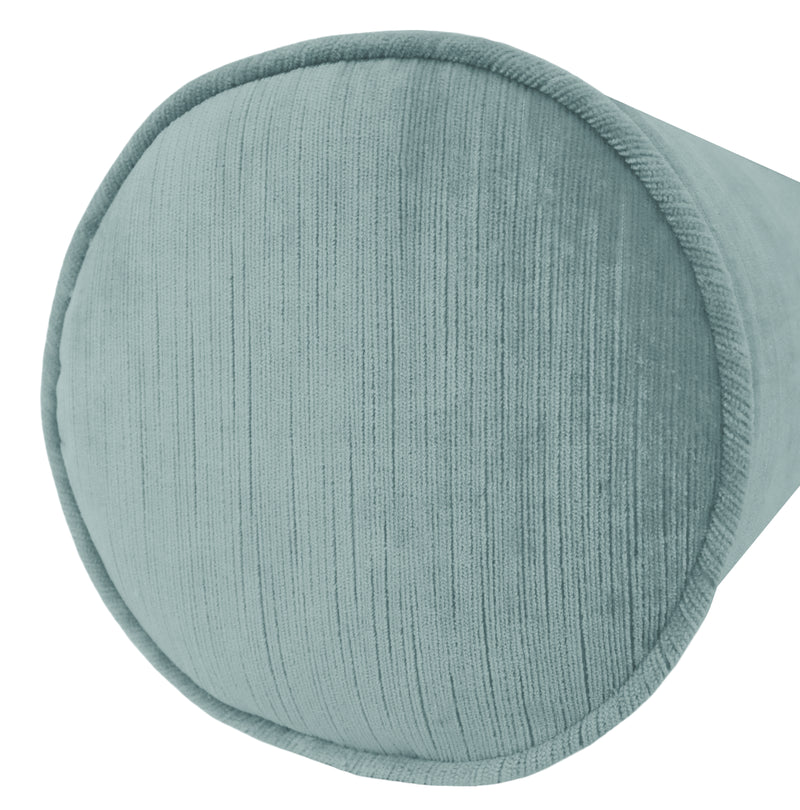THE BOLSTER :: STRIE VELVET // CERULEAN BLUE – Little Design Co.